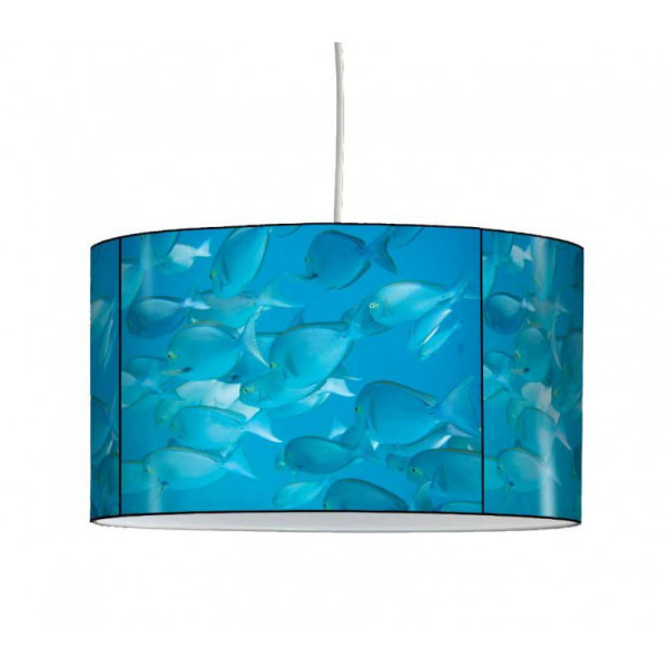 Suspension luminaire poissons