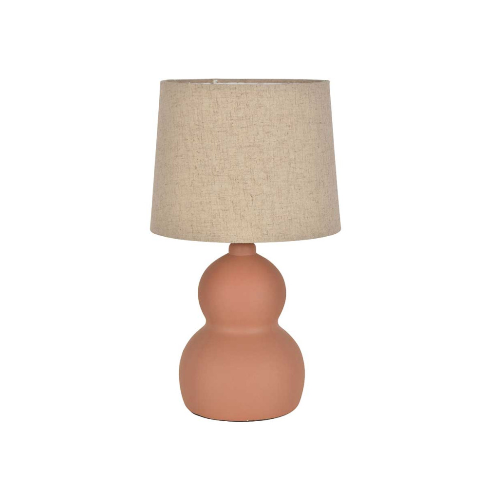 Lampe terracotta en céramique