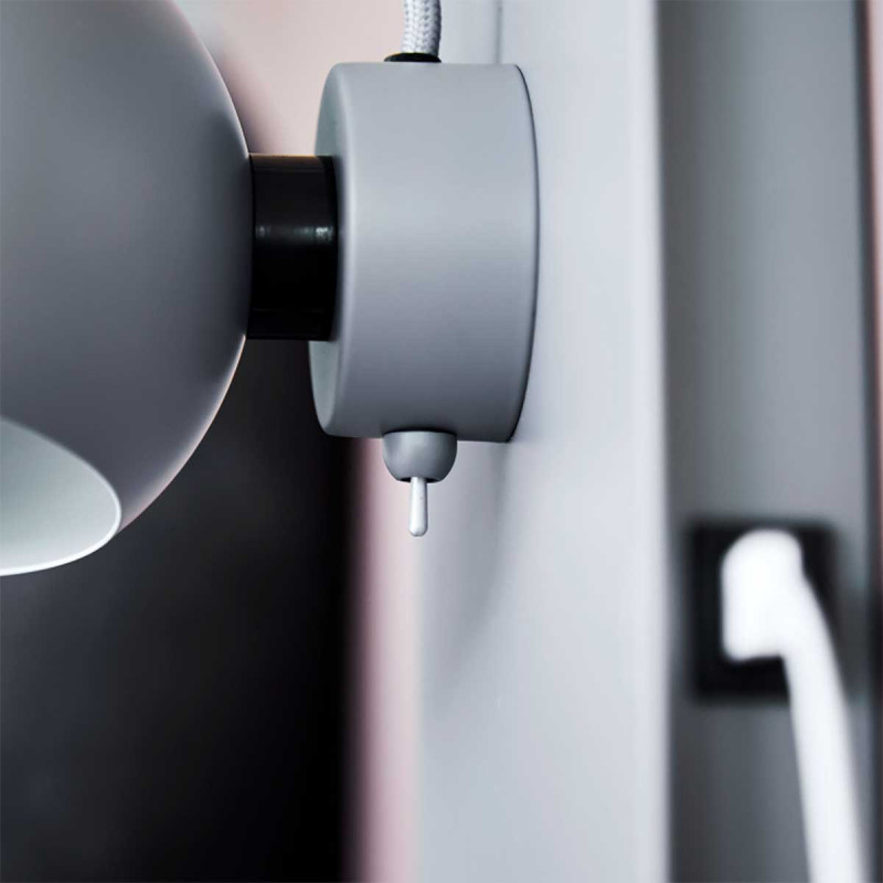 Applique murale tablette et lampe blanche