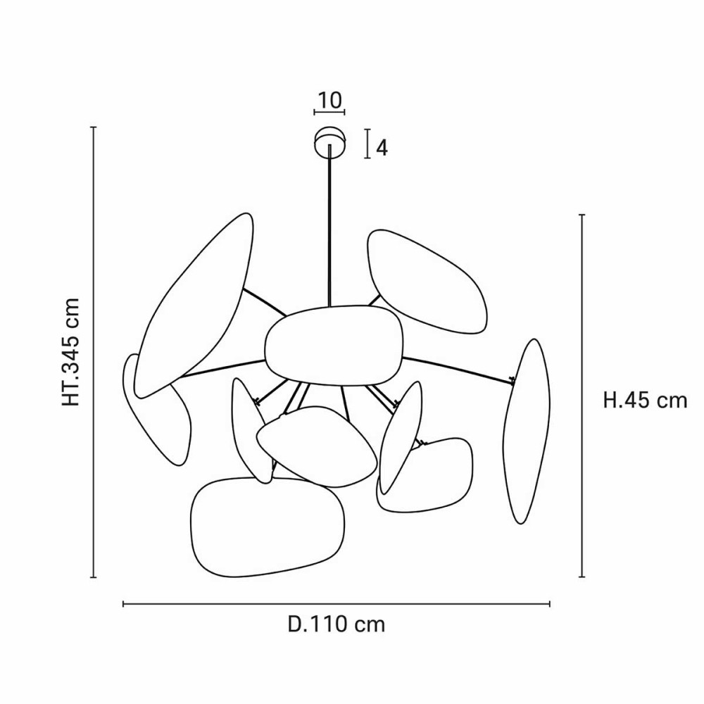 Très grande suspension Screen 70'S MarketSet
