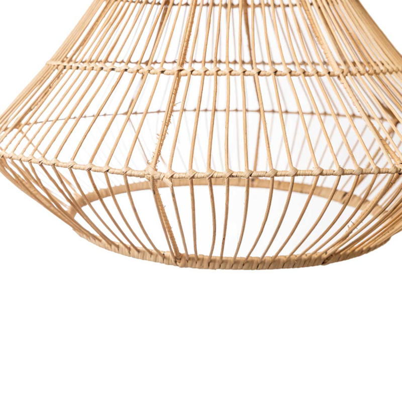 Suspension lustre naturelle en rotin