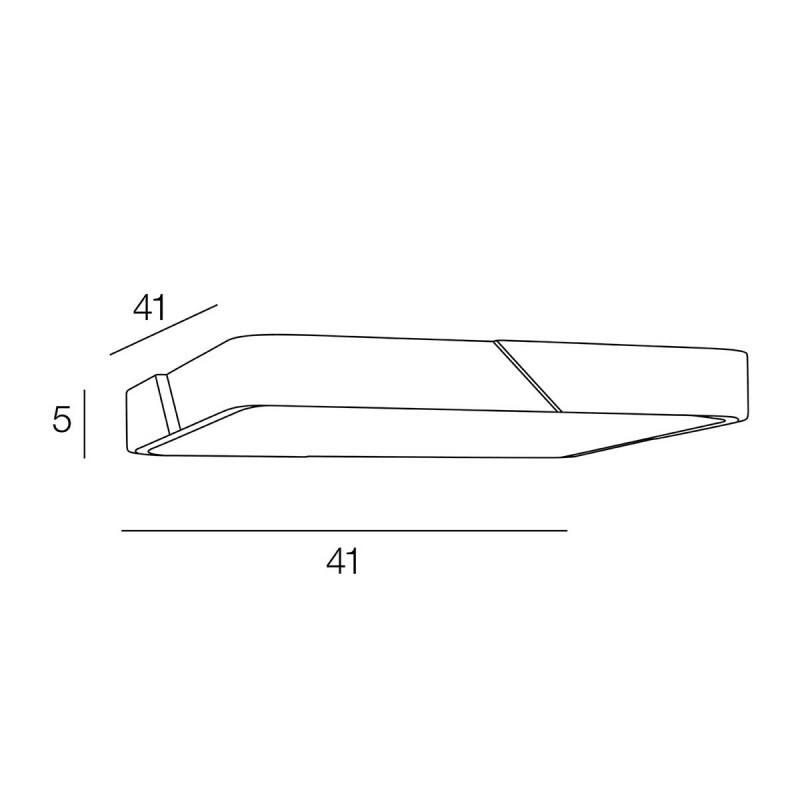Plafonnier noir et bois carré