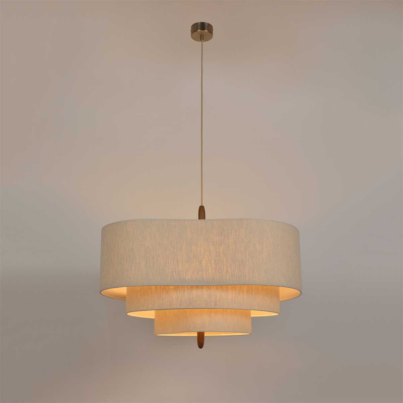 Suspension beige pebble grand format